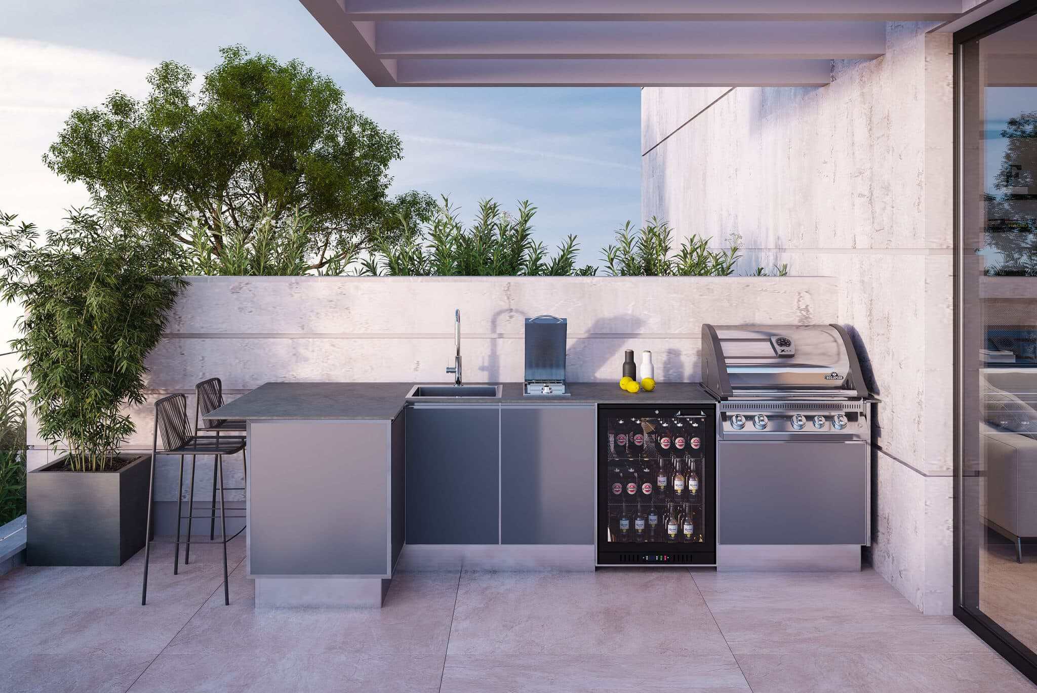 Alumex Outdoor Kitchen - אלומקס מטבחי חוץ - מטבחי גינה מעוצבים מאלומיניום
